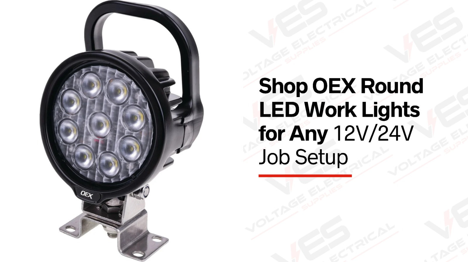 Shop OEX Round LED Work Lights for Any 12V/24V Job Setup – Voltage ...