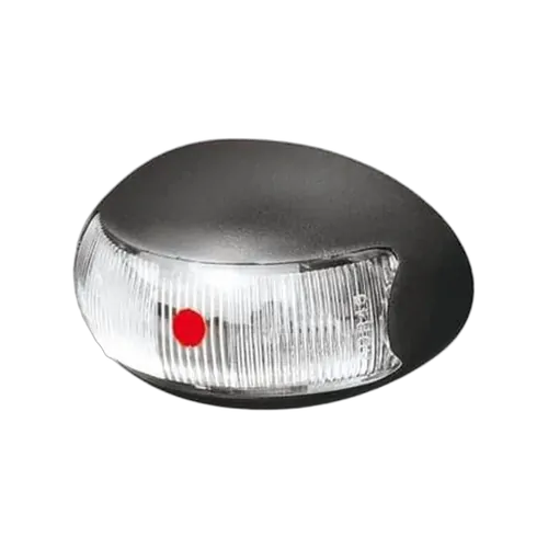 Roadvision 10-30V 2 LED Oval 60 X 37MM Clear Lens Black Base 0.5MT Cab ...
