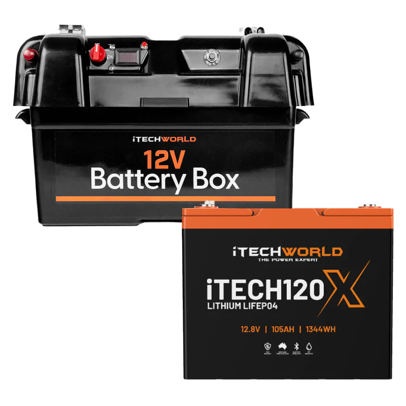 iTechworld iTECH120X and Battery Box Dual Battery System 105Ah ...