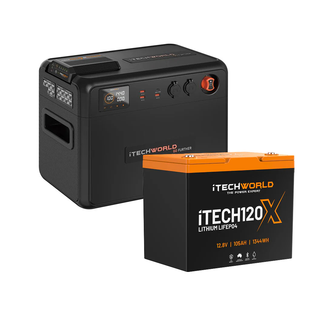 iTechworld GoFurther Battery Box Bundle + DCDC25 Charger – Voltage ...