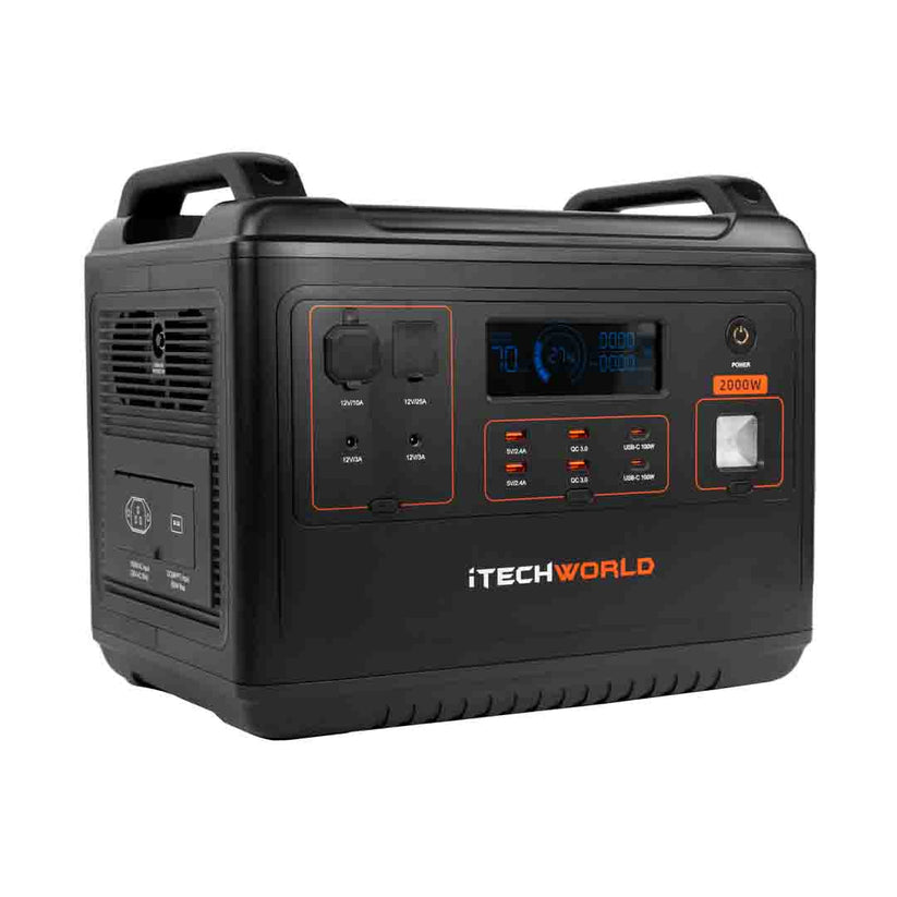 iTechworld PS2000 2000W Portable Power Station | 160Ah Backup – Voltage Electrical Supplies