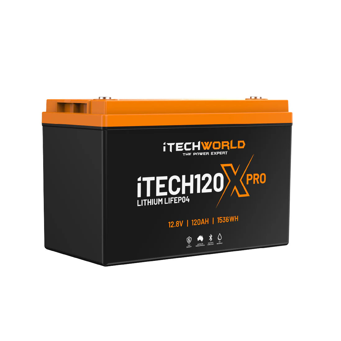 iTechworld iTECH120X PRO Deep Cycle Lithium Battery with Bluetooth LiF ...